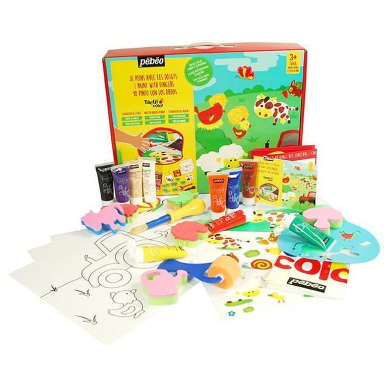 Maxi atelier « Je peins avec les doigts - animaux de la ferme » Tactil ...