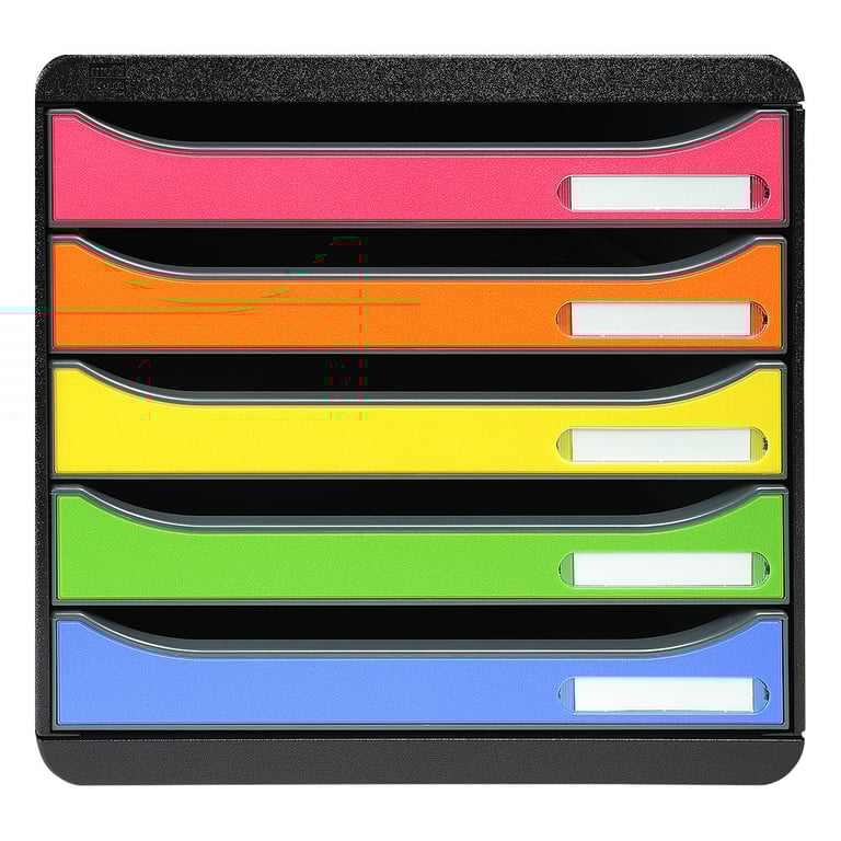 Bloc de rangement 5 tiroirs - arlequin - Organisateur de bureau ...