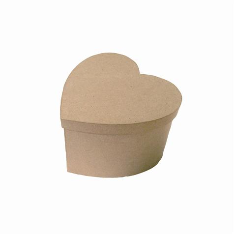Boîte cœur papier mâché - 20x28 cm - Supports Papier mâché et carton ...