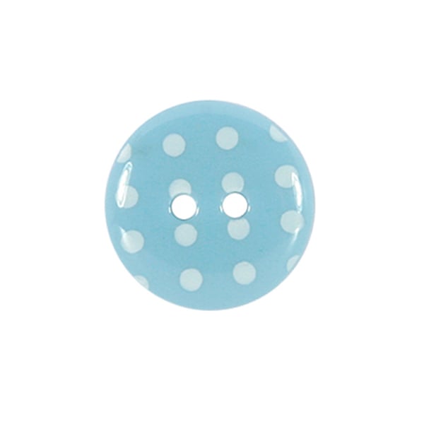 Bouton points -bleu - 15mm - Unité - Boutons - Customisation | Cultura