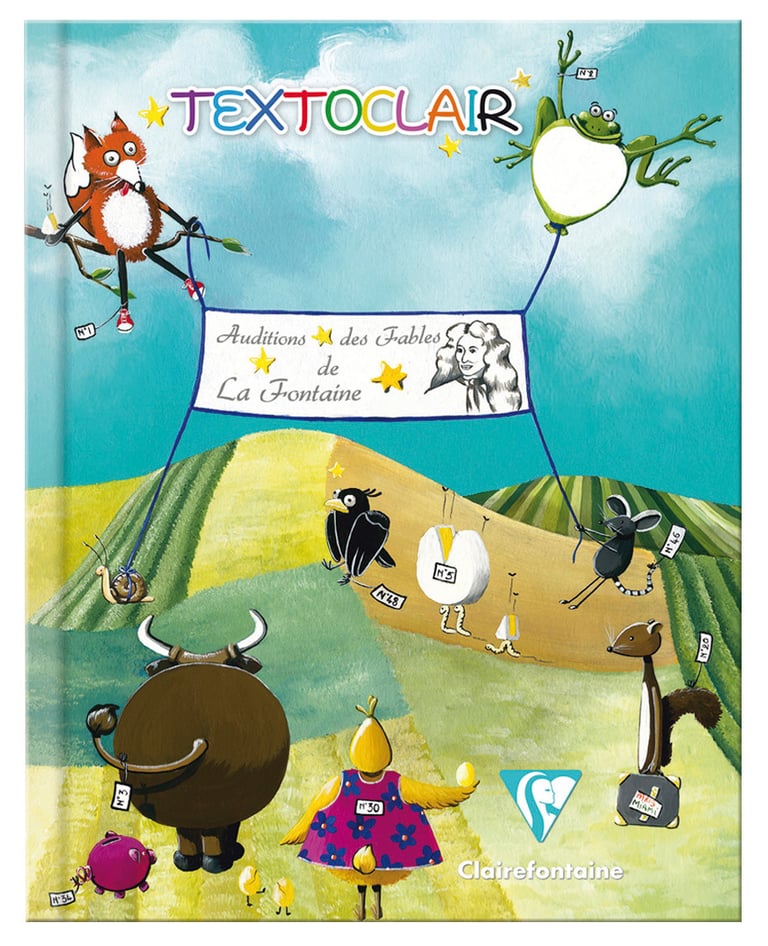 Cahier de Texte Textoclair Les Fables de La Fontaine - Clairefontaine ...