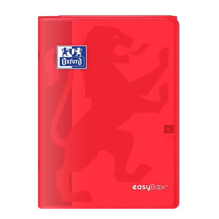 Cahier Easybook rouge - 21x29,7 cm - 96 pages - Grands carreaux ...