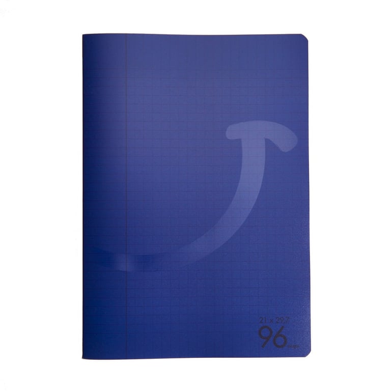 Cahier - A4 - 21 x 29,7 cm - 96 pages grands carreaux - Bleu - Cultura ...