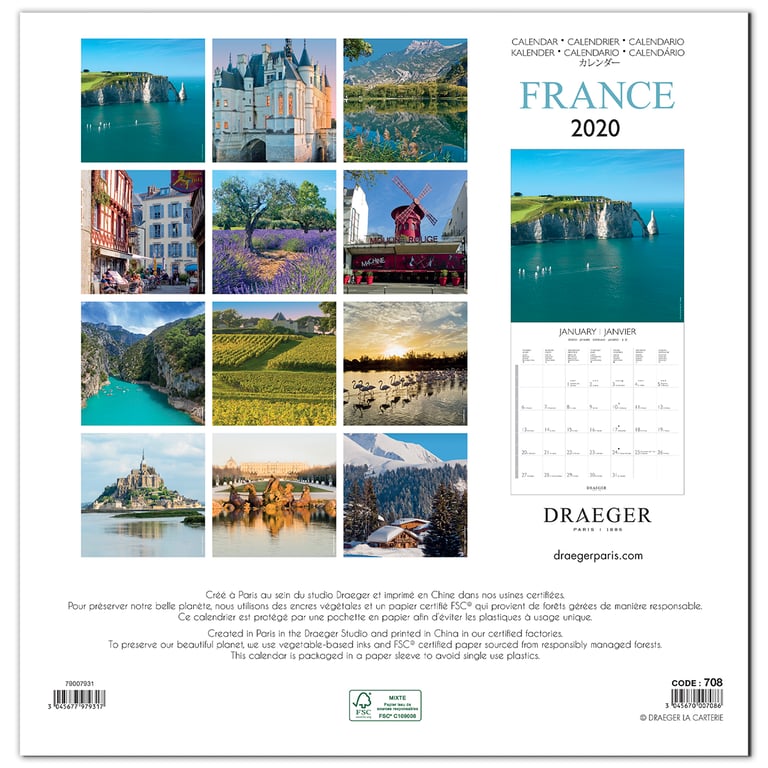 CAL 2020 30x30 France - Calendriers - Agendas scolaires | Cultura
