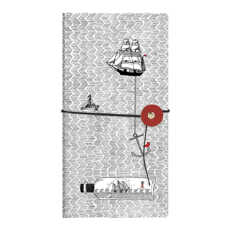 Carnet - 9 x 18 cm - Ligné - gris - Charlène Mullen | Cultura