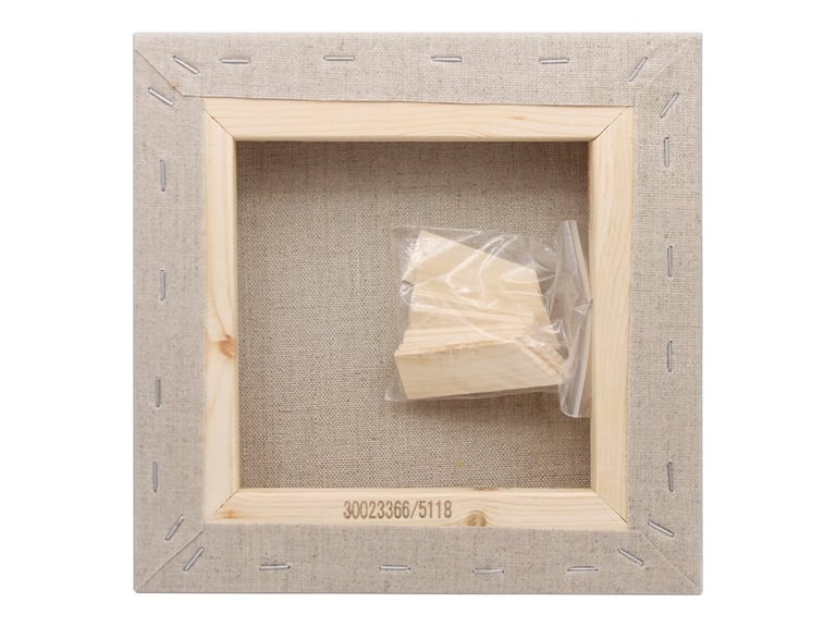 Châssis - toile 3D 100% lin Monali - 20 x 20 cm - Toiles | Cultura