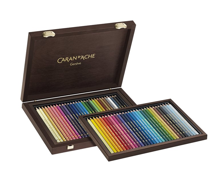 Coffret bois 30 crayons aquarelle SUPRACOLOR® et 30 crayons PABLO ...