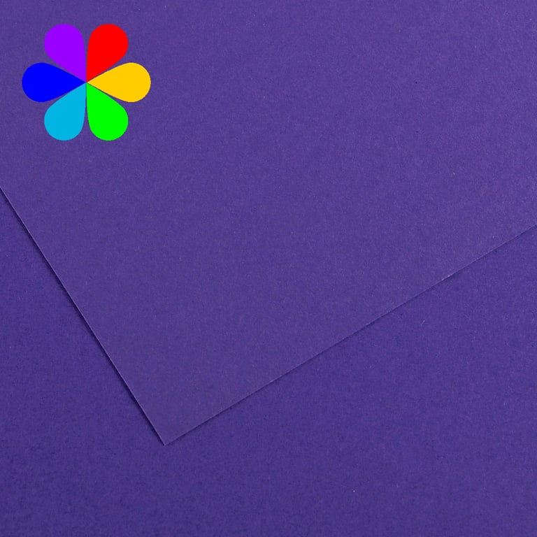 Canson Iris Vivaldi - Papier - A4 - 1 feuille - Myrtille - 120g/m² ...