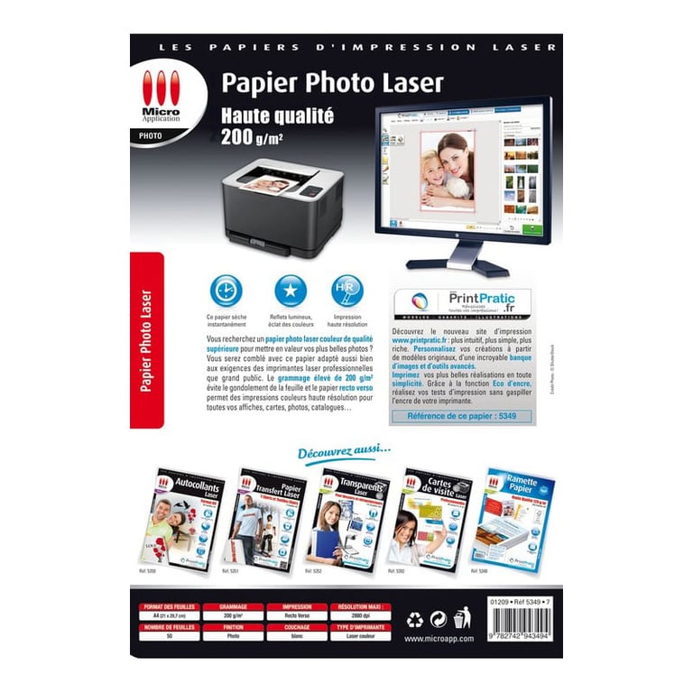 LASER PHOTO BRILL 200G A4 X50 LASER PHOTO BRILL 200G A4 X50 | Cultura