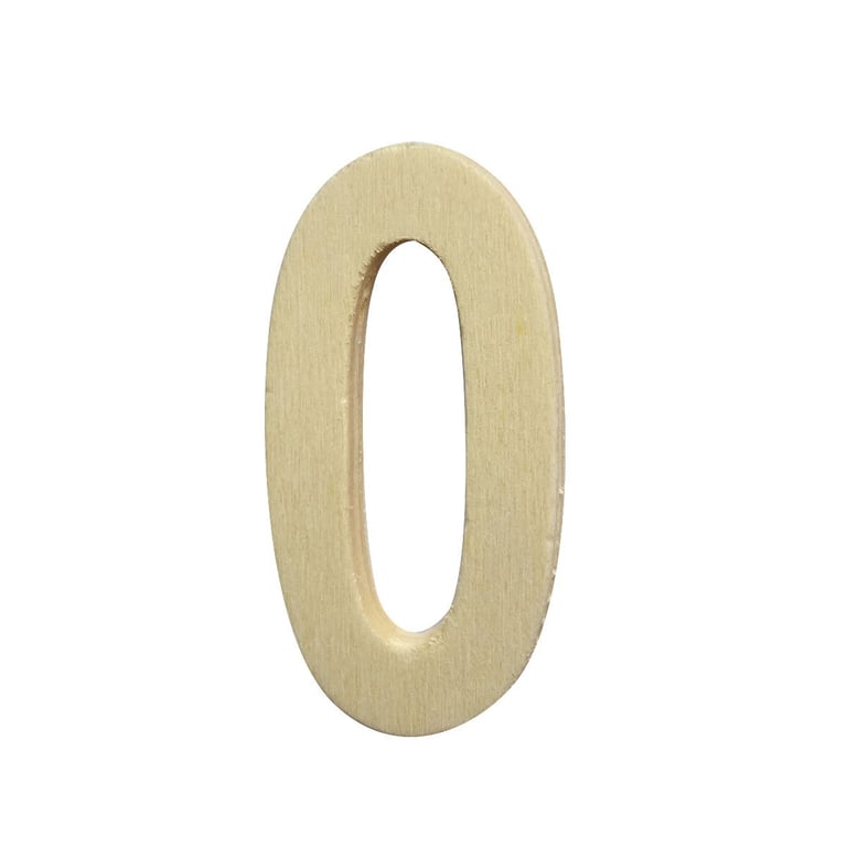Chiffre 0 - bois - 5cm | Cultura