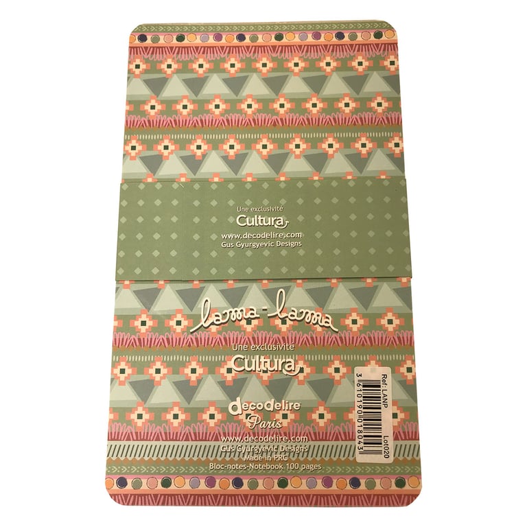Bloc-notes - 10 x 17 cm - Décodélire - 100 pages lignées - Lama ...