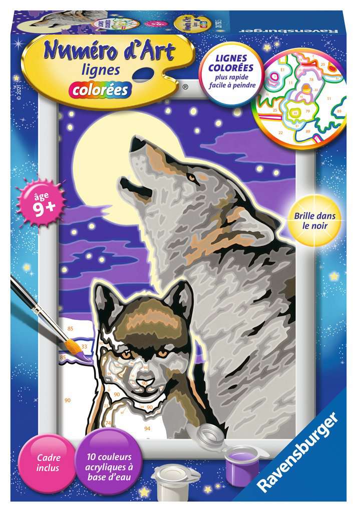 Ravensburger - Numéro d'art - Cri du loup - Coffrets Peinture Enfants ...