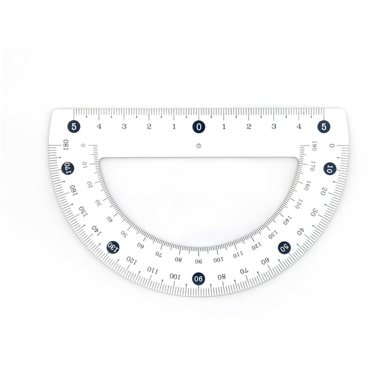 Rapporteur en aluminium - 180° - 12 cm - Cultura - Rapporteur - Tracer ...