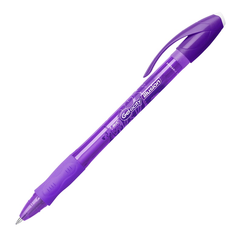 Stylo roller effaçable - Violet - Gel-ocity Illusion - Pointe moyenne ...