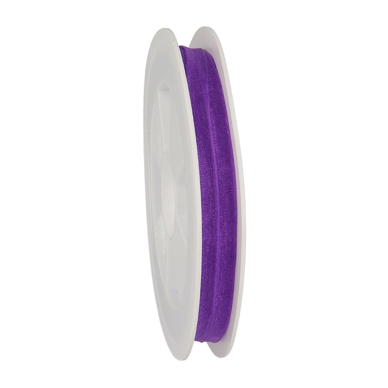 Ruban Mousseline 6mm - Violet - Vendu au décimètre - Rubans ...