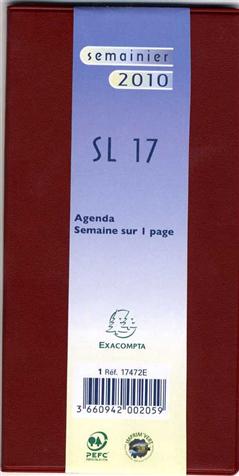 SEMAINIER DE POCHE 2010 SL17 B SEMAINIER DE POCHE 2010 SL17 BARBARA ROU - Agenda 2023 - Agendas ...