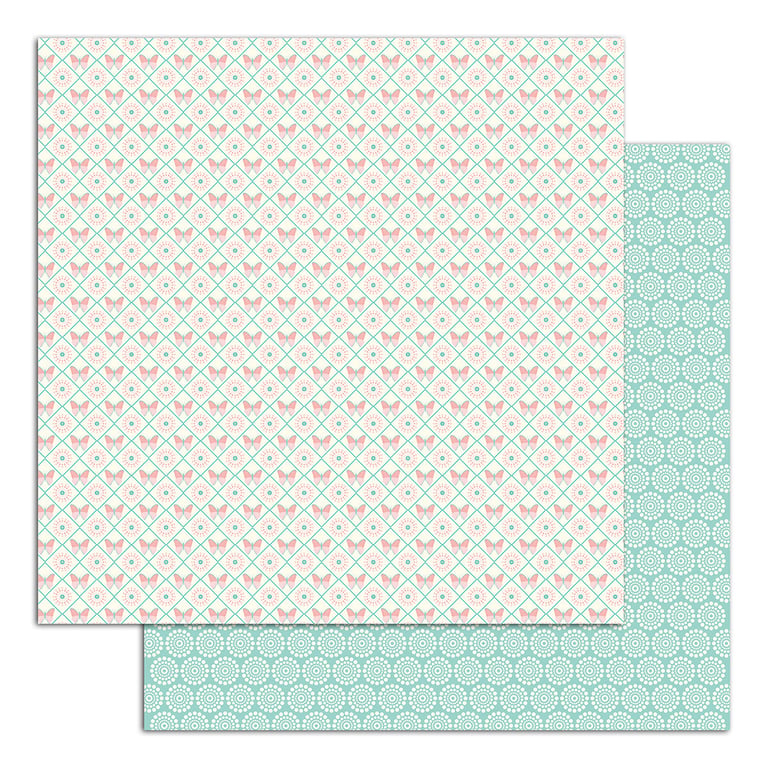 Set de 6 feuilles de papier Scrapbooking - Paulette - Papiers créatifs ...