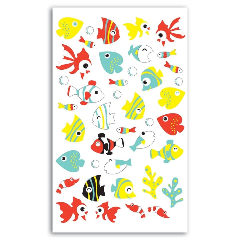 «My first stickers» poissons feutrine - Gommettes - stickers ...