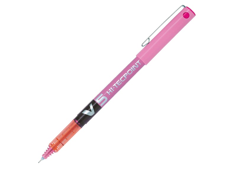 Stylo roller - Rose - V5 - Pointe fine - Pilot - Stylo Roller | Cultura