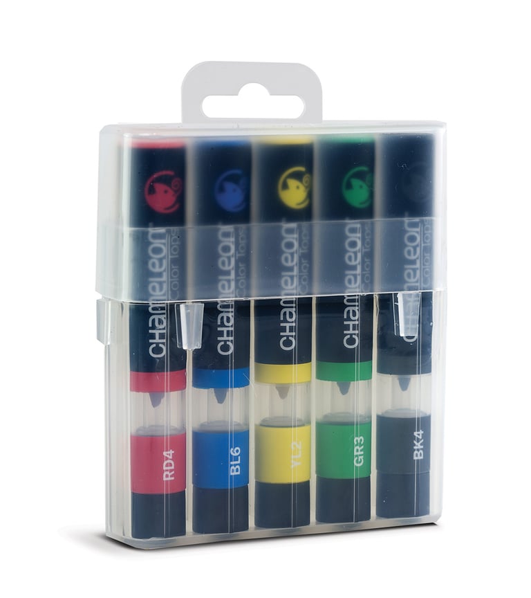 Set de 5 embouts Tops Colour - Tons Primaire - Chameleon - Les ...