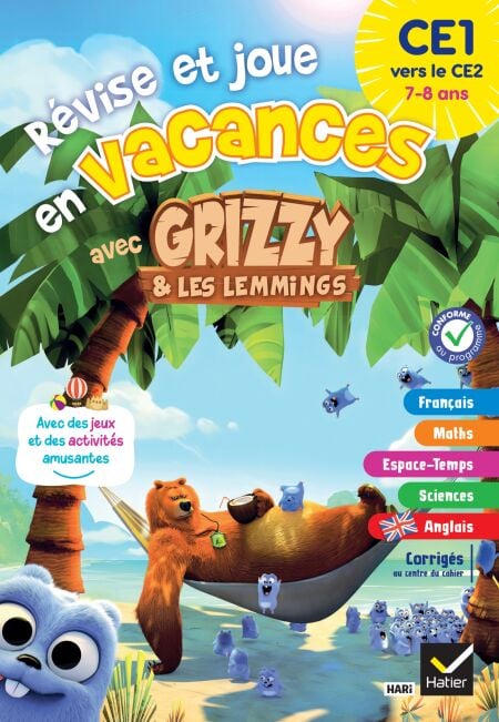Cahier de vacances Grizzy et les lemmings - CE1 vers le CE2 : Aurore ...