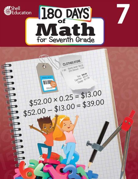 180 Days™: Math for Seventh Grade - Practice, Assess, Diagnose | Cultura