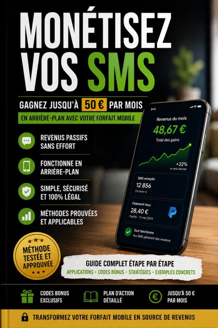 Monétisez Vos SMS : Gagnez jusqu'à 50 € par mois en arrière-plan avec ...