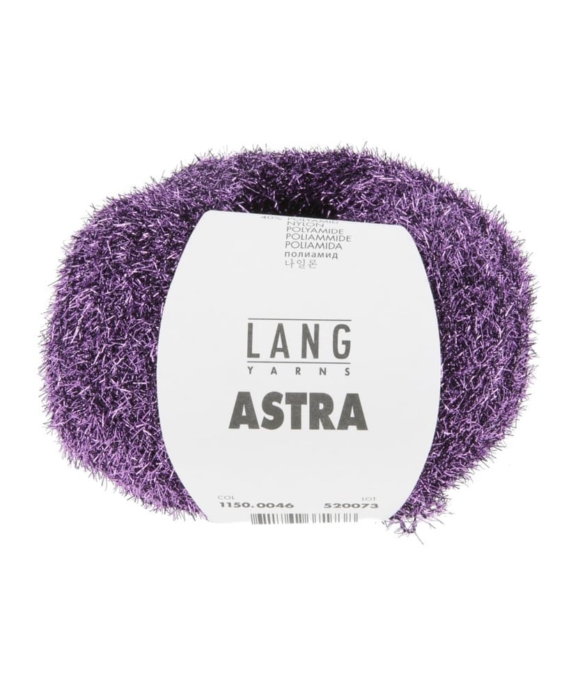 Fil complément ASTRA - Lang Yarns 46 Violet- Fil à tricoter - Tricot ...