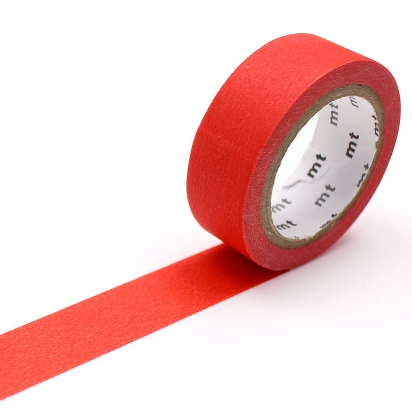 Masking tape - Rouge mat - 7 m x 15mm - Rouleaux adhésifs - Collage ...