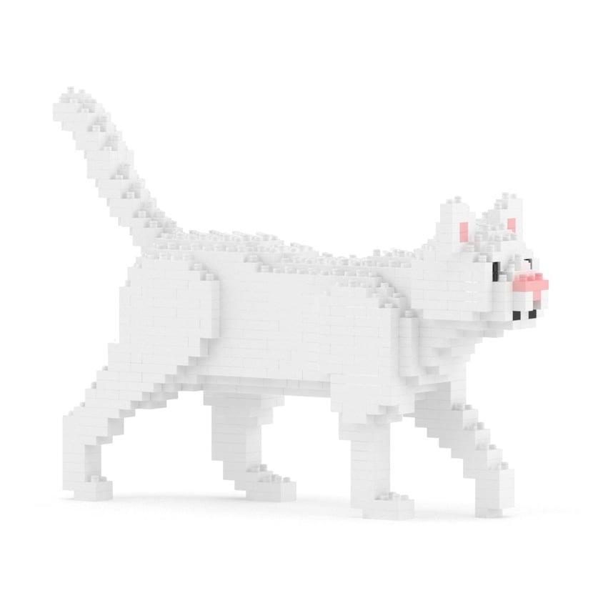 Mini Chat blanc Taille standard | JEKCA | 14 ans et +- Jeux de ...