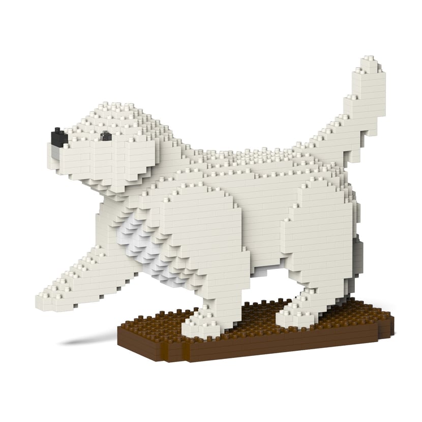 Chien Golden Retriever qui lève la patte crème Taille standard | JEKCA ...