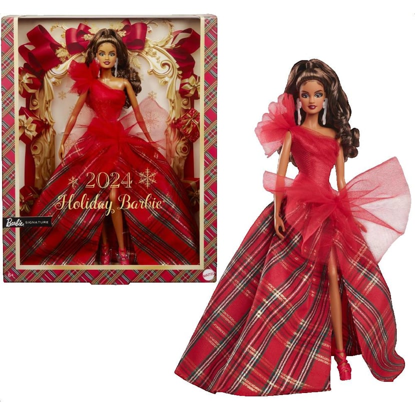 Poupée Barbie Mattel Signature 2024 Holiday Rouge- Poupée et poupon ...