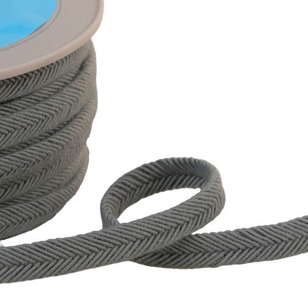 Bobine 20m double cordon fils 10mm gris clair - Fils métal et cordons ...