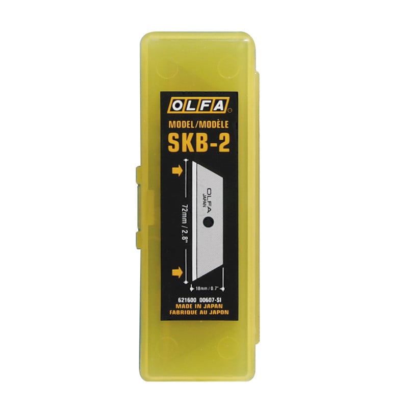 Blister de 5 lames Trapèze SKB-2/5B pour cutter de sécurité SK4 Rétractable- Les cutters ...