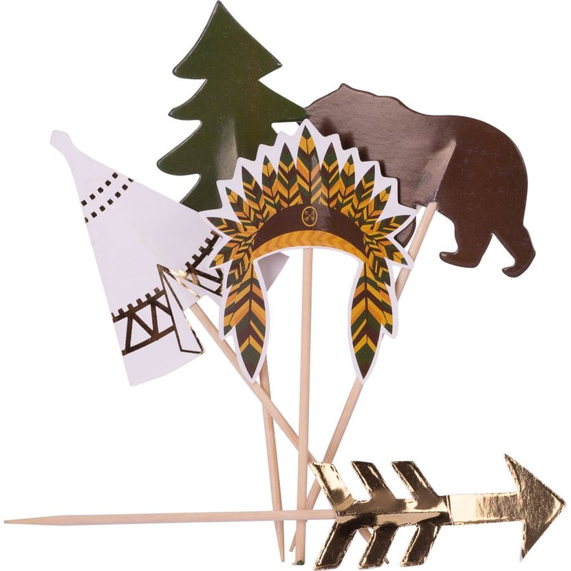 20 Cake Toppers Indian Forest - Décoration de Gâteau Comestible ...