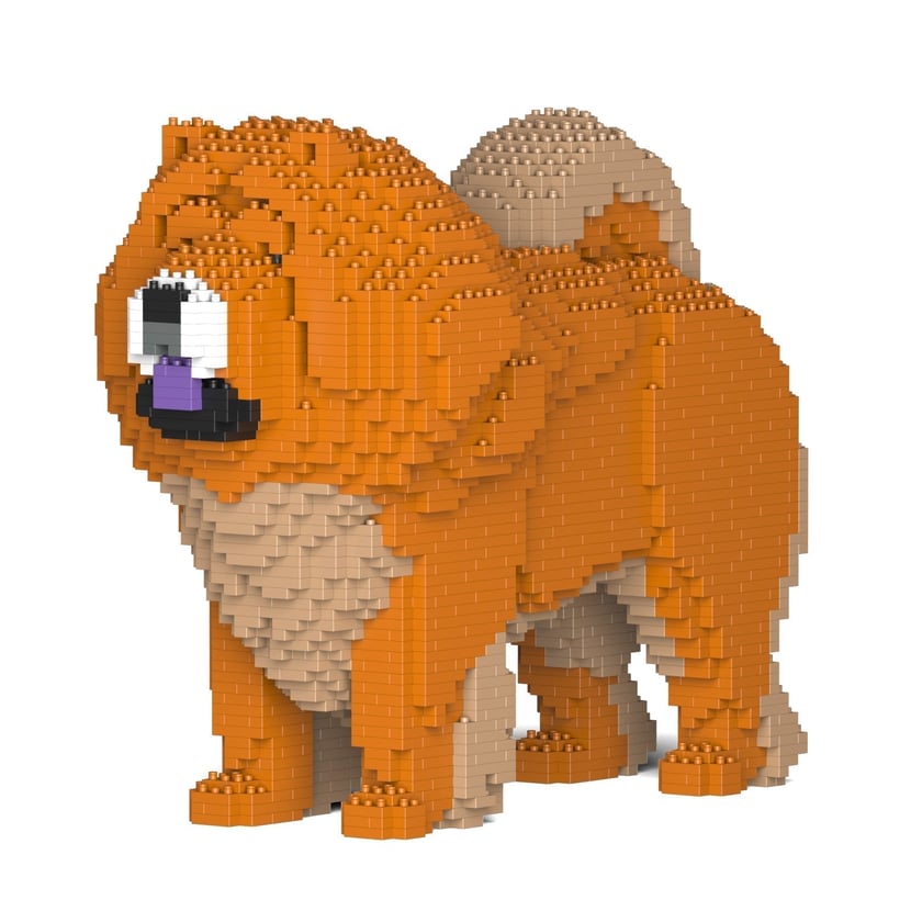 Chien Chow Chow mâle roux Taille standard | JEKCA | 14 ans et +- Jeux ...