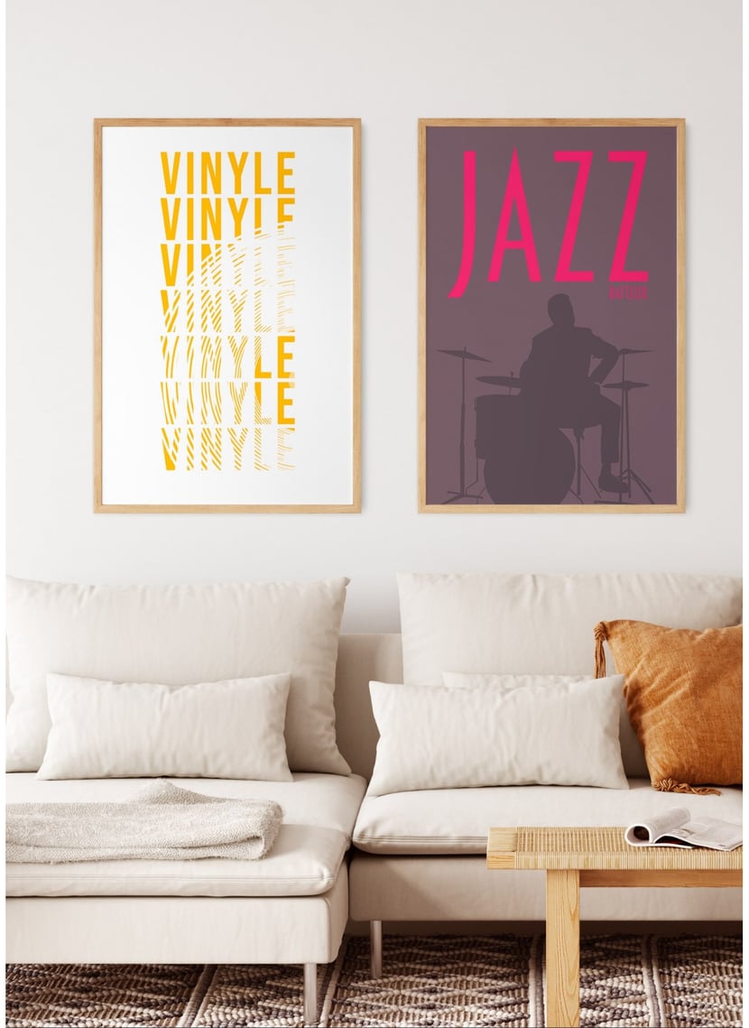 Poster Jazz Batteur | A3 : 29,7x42cm- Imagerie Murale - Encadrement ...