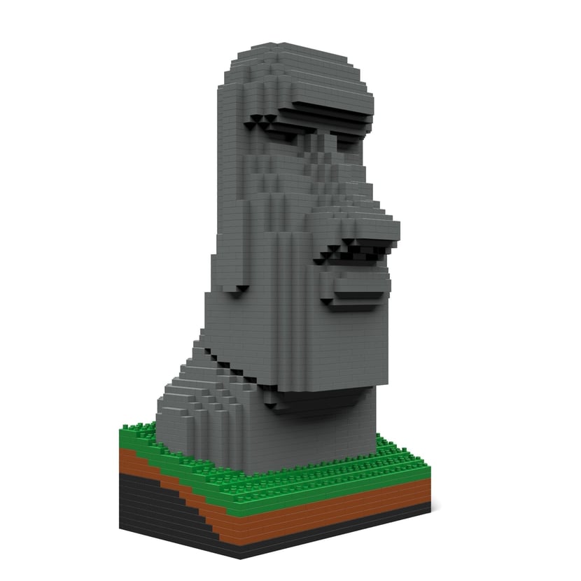 Statue Moaï | JEKCA | 14 ans et +- Jeux de construction | Cultura