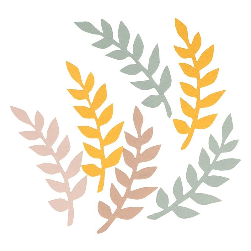 6 feuilles d'arbre en papier - Slow Life- Papiers créatifs | Cultura