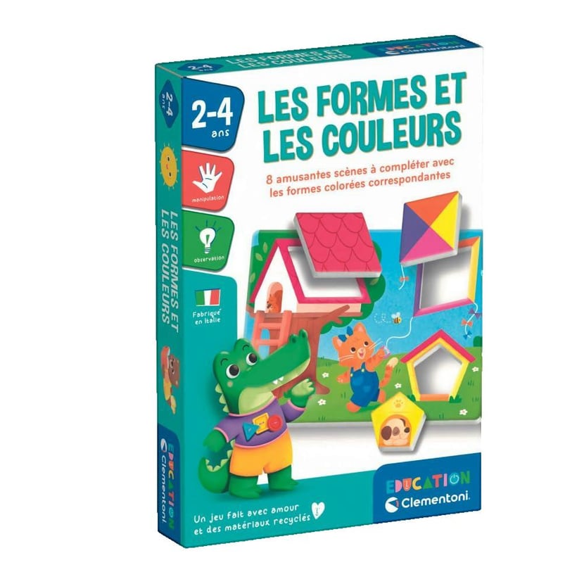 Jeu éducatif Clementoni Apprendre les formes et couleurs- Apprendre les ...