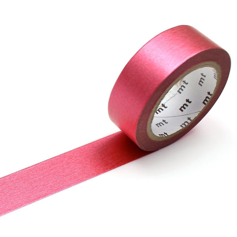 Masking tape - Rouge métallisé - 7 m x 15mm - Rouleaux adhésifs ...