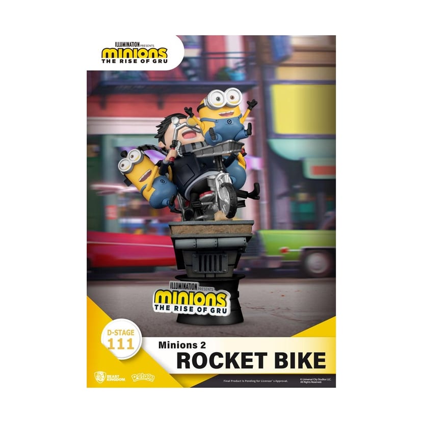 Les Minions 2 - Diorama D-Stage Rocket Bike 15 cm | Cultura