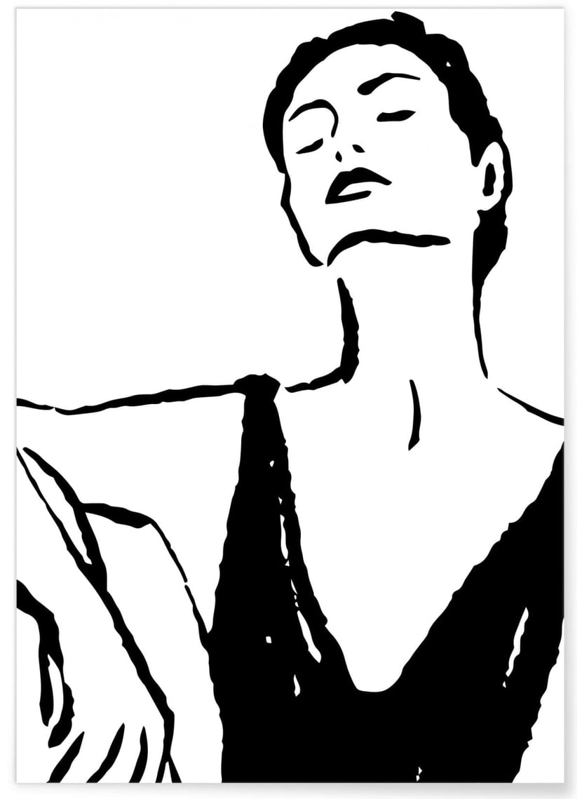 Affiche Danseuse | A3 : 29,7x42cm- Imagerie Murale - Encadrement | Cultura
