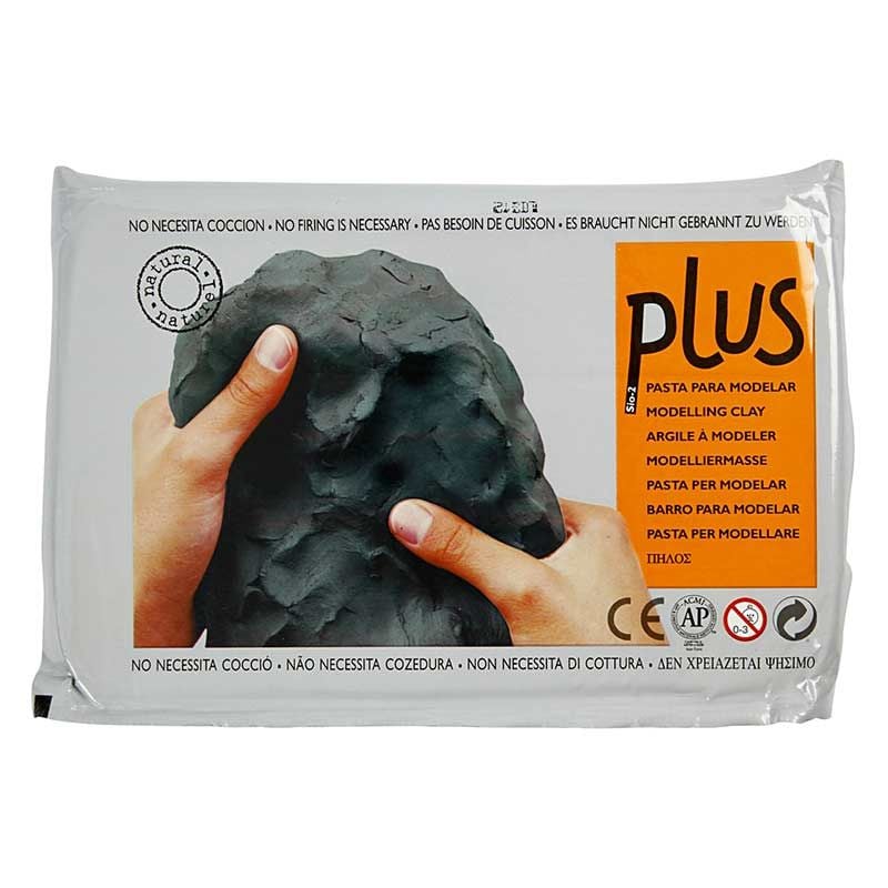 Argile à modeler Autodurcissant 1 kg - noir- Argile - Poterie | Cultura