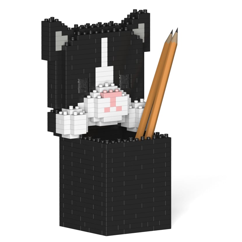 Pot à Crayon Chat Tuxedo | JEKCA | 14 ans et +- Jeux de construction ...