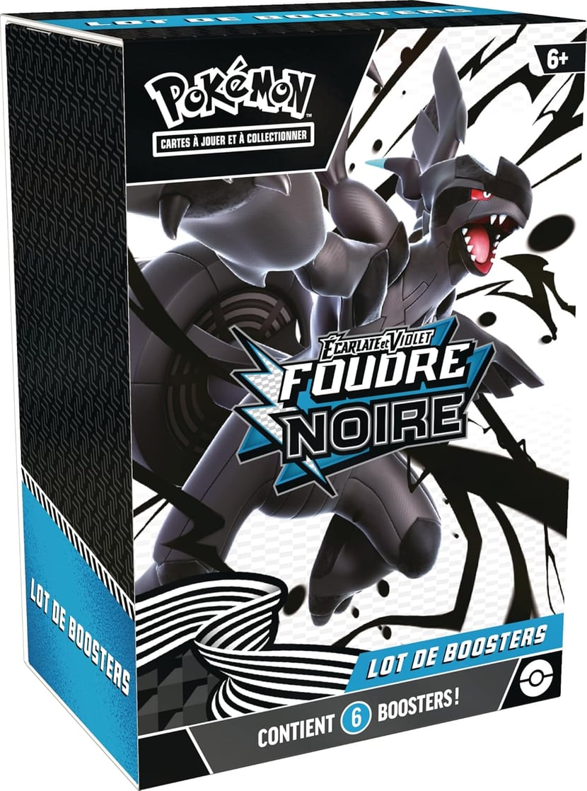 Lot de 6 boosters Pokémon : Ecarlate & Violet : Foudre noire- Cartes ...