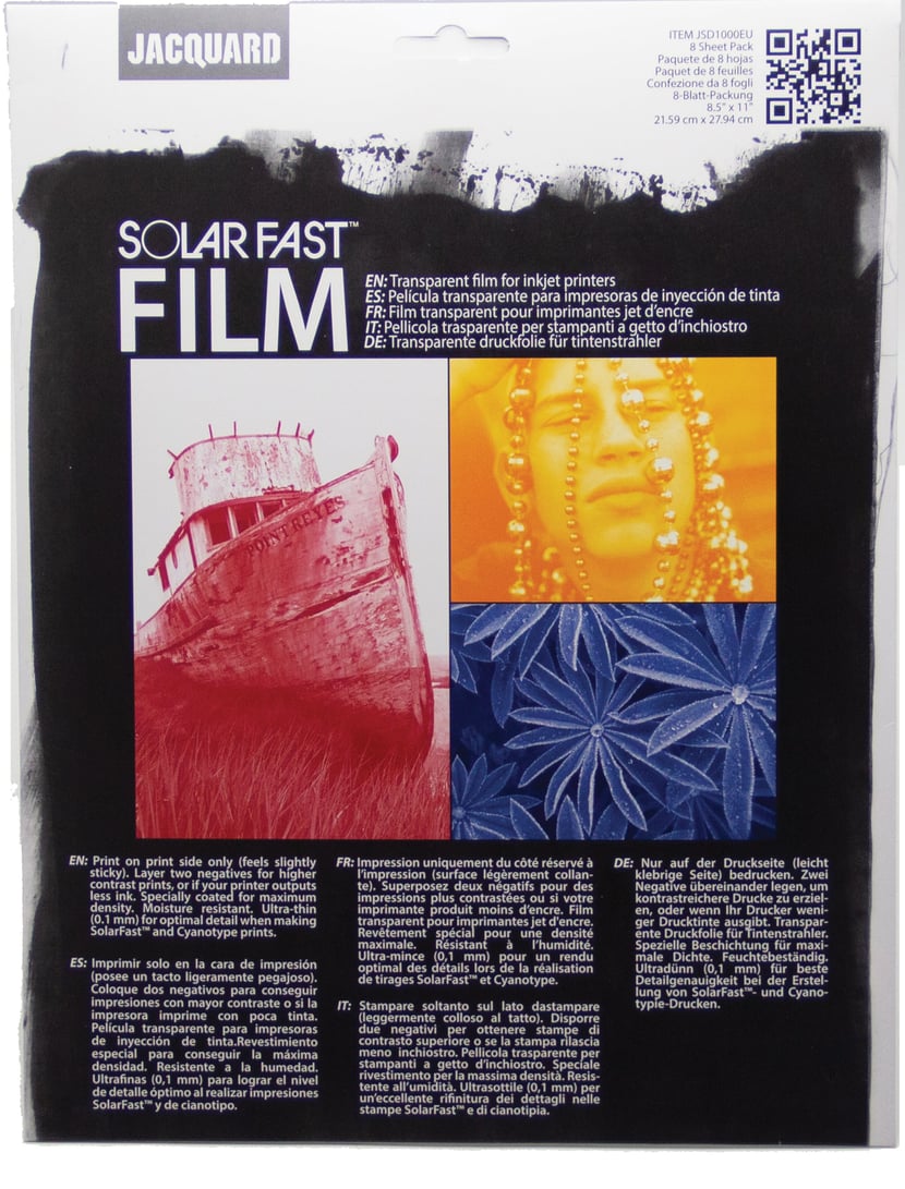 Films Jacquard SolarFast 21,6 x 27,9 cm - 8 feuilles - Peinture multi ...