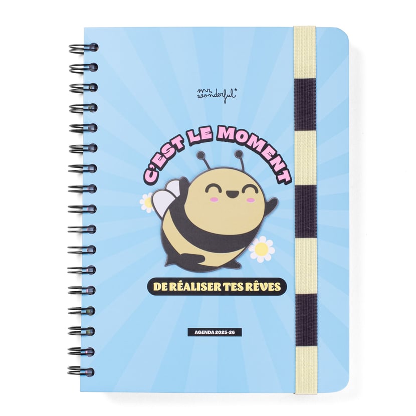 Agenda semainier 2025-2026 Mr Wonderful - C'est le moment de réaliser ...