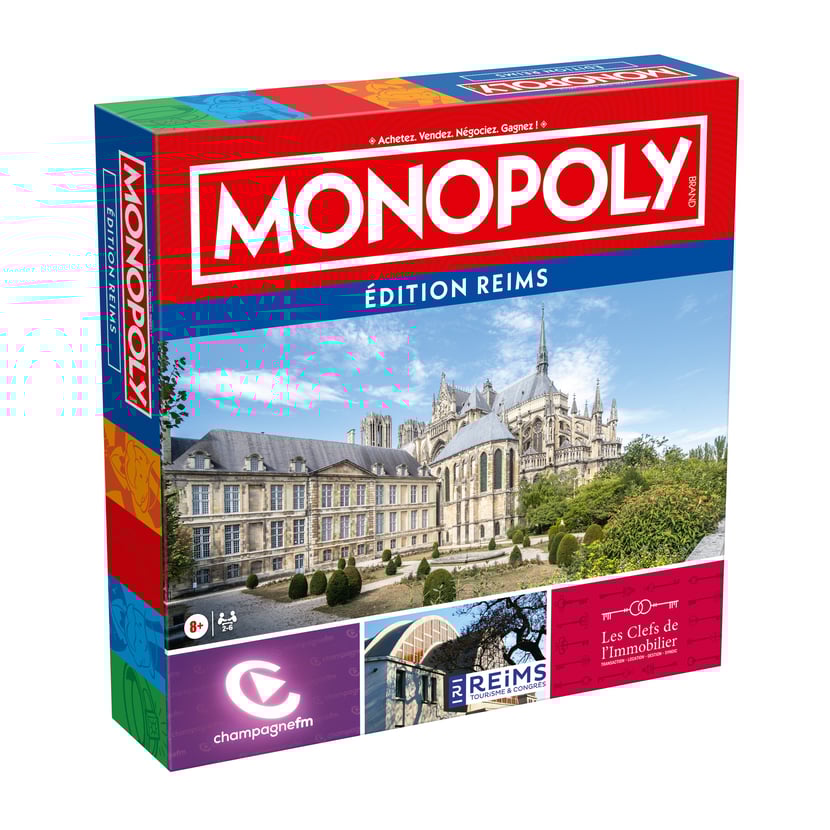 Monopoly Reims - Hasbro- Jeux d'ambiance | Cultura