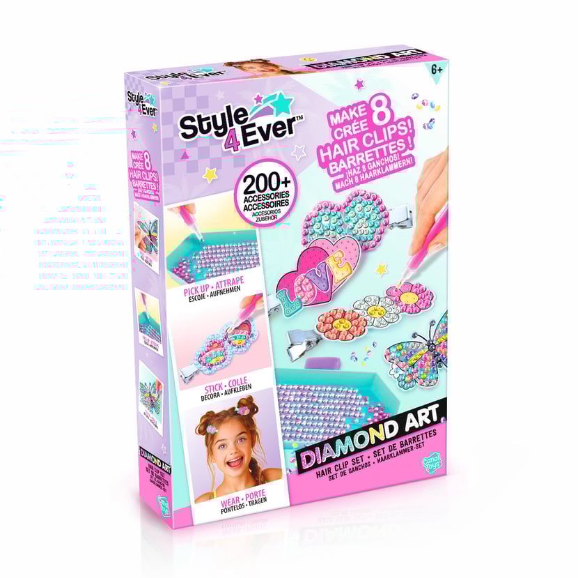 Ensemble de pinces à cheveux STYLE 4 EVER Diamond Art - Canal Toys ...